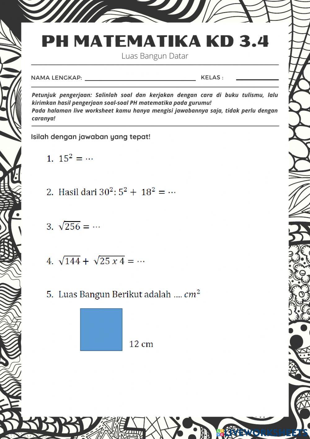 Mathhh interactive worksheet | Live Worksheets