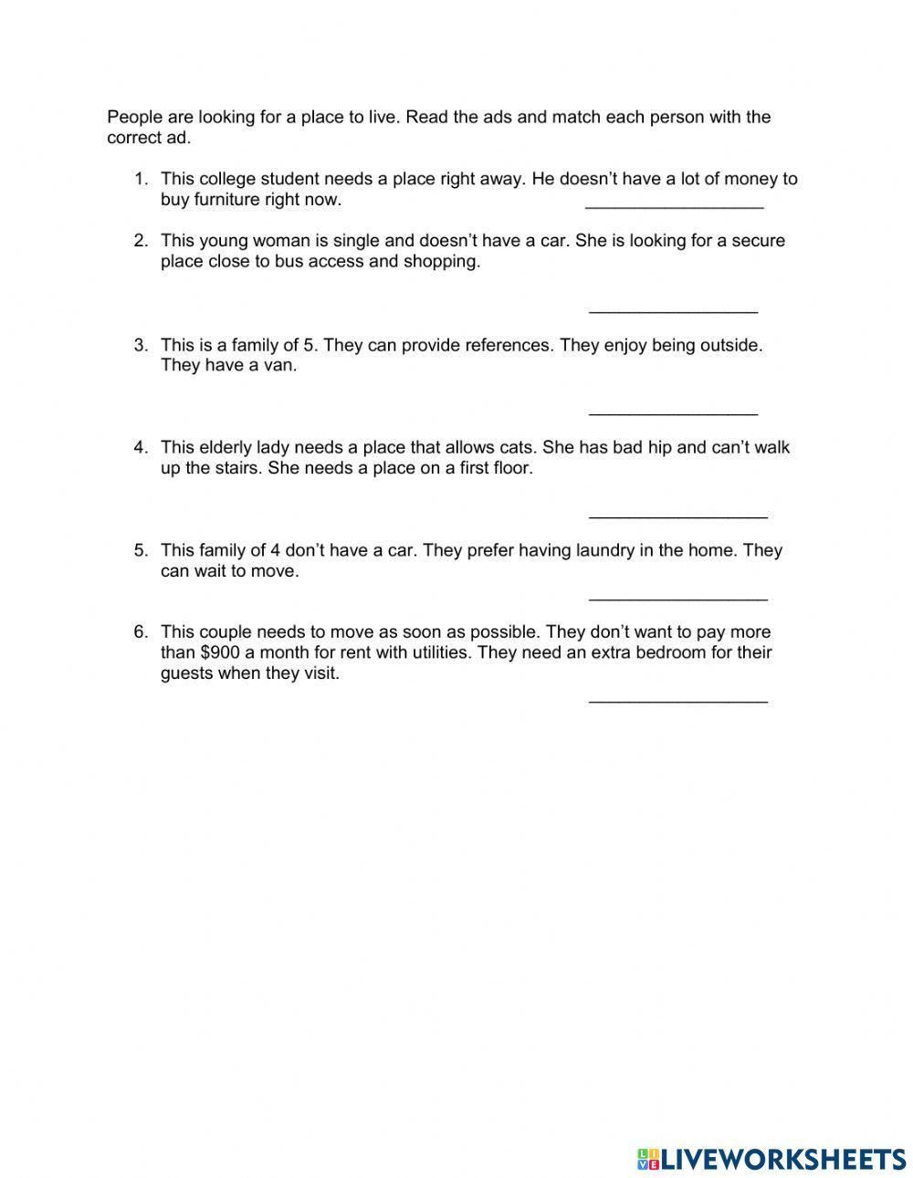 CLB 3 Reading R… | Free Interactive Worksheets | 1898731
