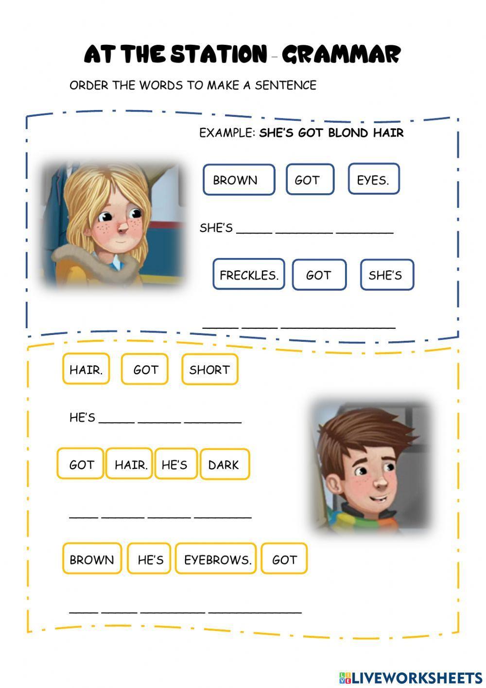 At the station (3) worksheet | Live Worksheets