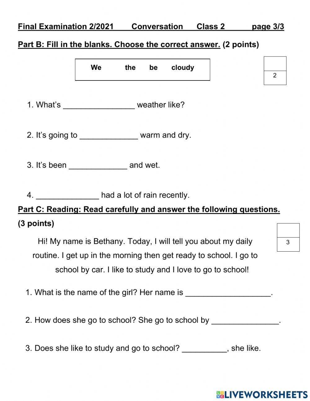 G2 CONVER FINAL | Al0h_1996 | Live Worksheets