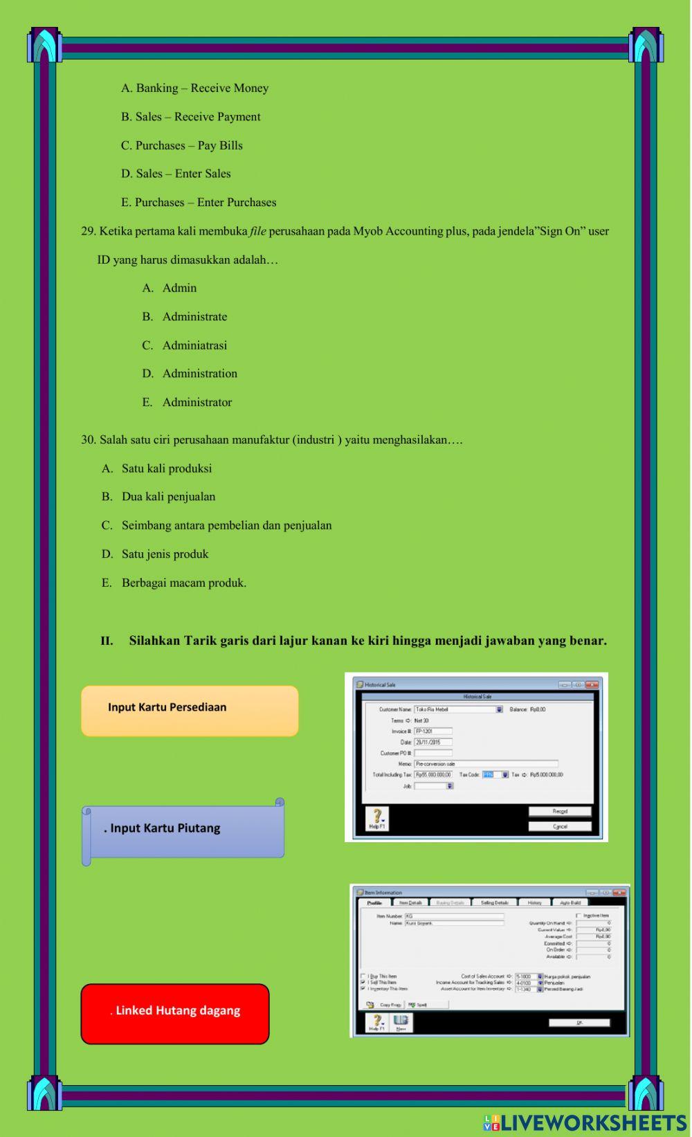 Komputer akunta… | Free Interactive Worksheets | 1900484