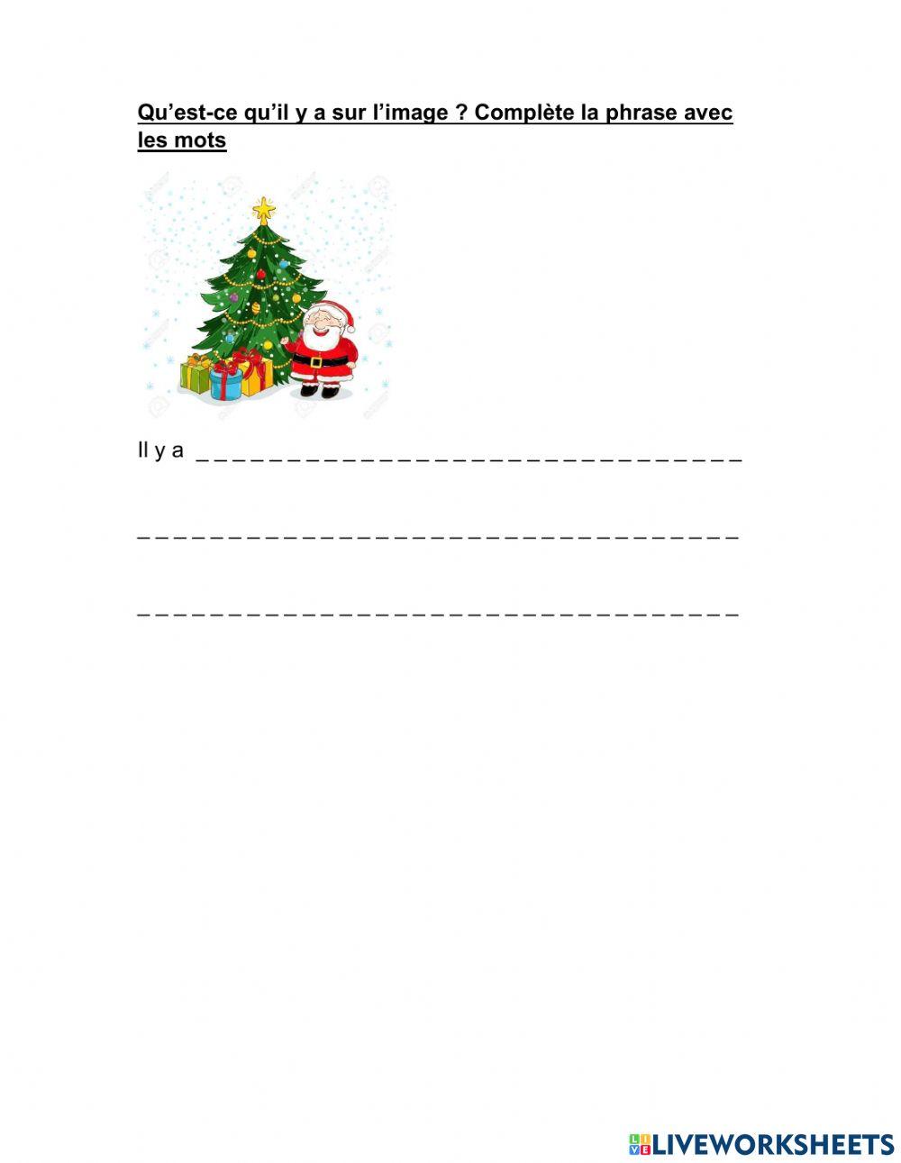 Noel et la fami… | Free Interactive Worksheets | 1900515