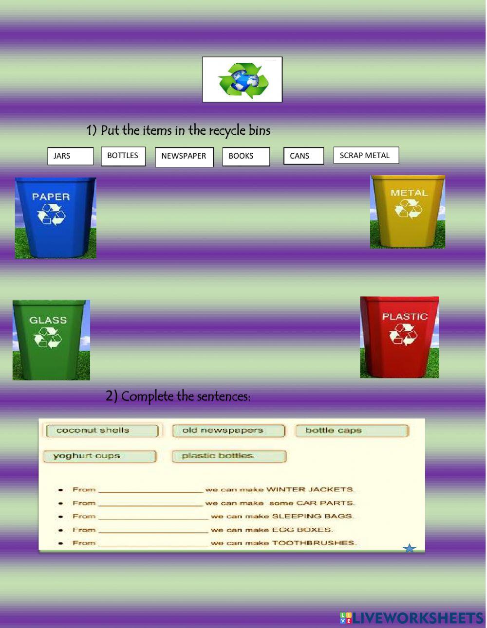 3Rs interactive exercise | Live Worksheets