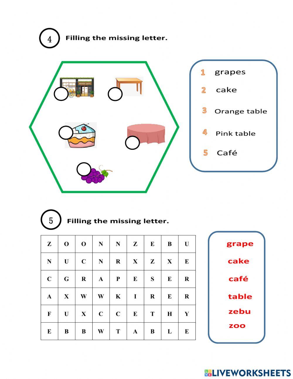 Unit 12: At the… | Free Interactive Worksheets | 1901474