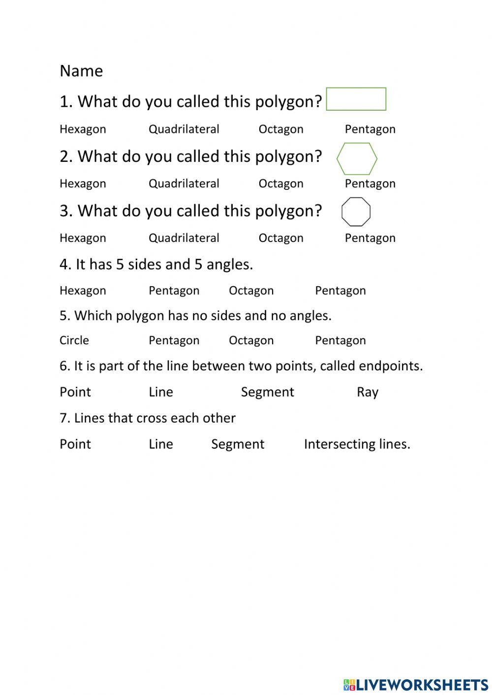 Math online exercise for | Live Worksheets