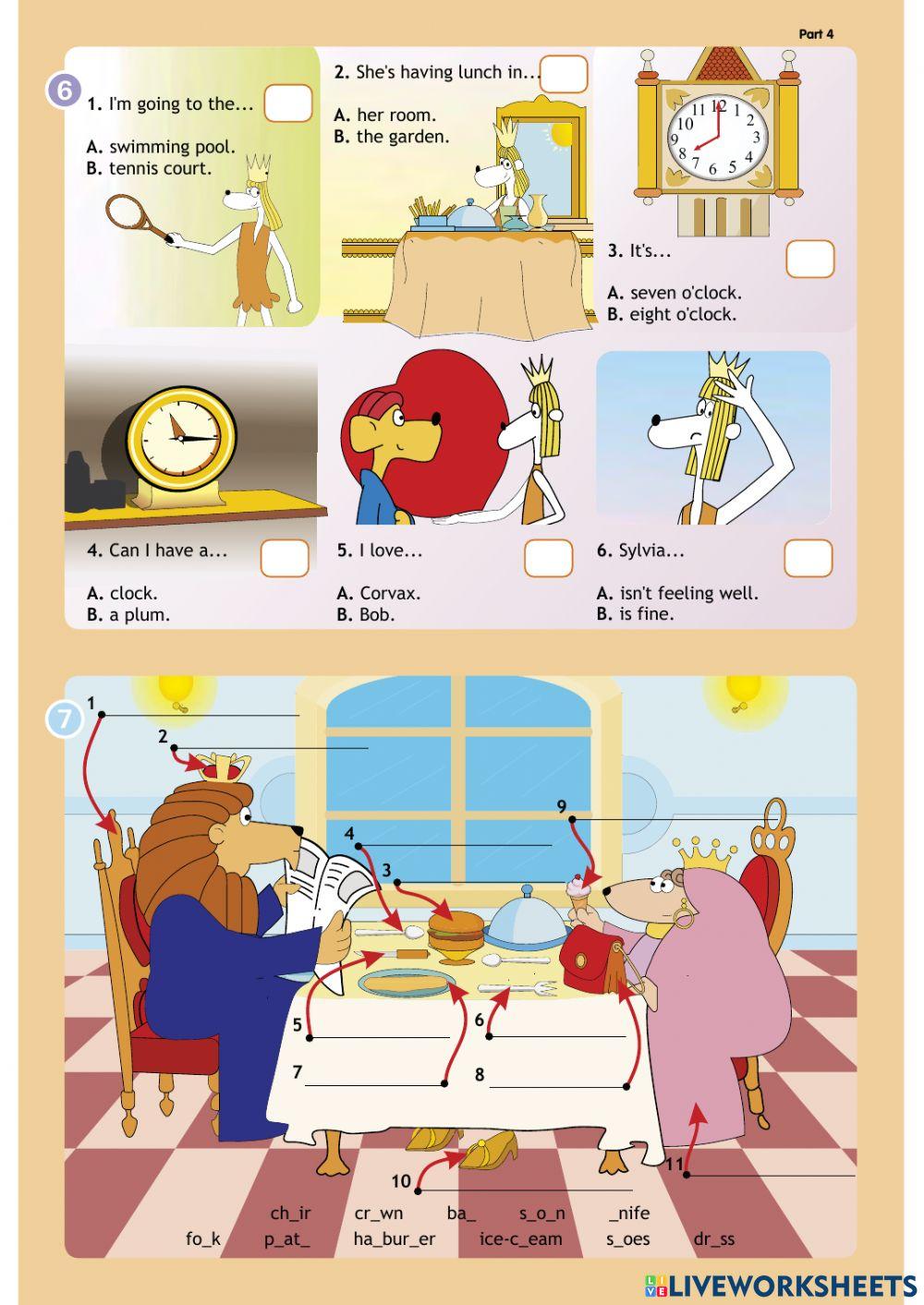 Muzzy chapter 3 | Free Interactive Worksheets | 1901997