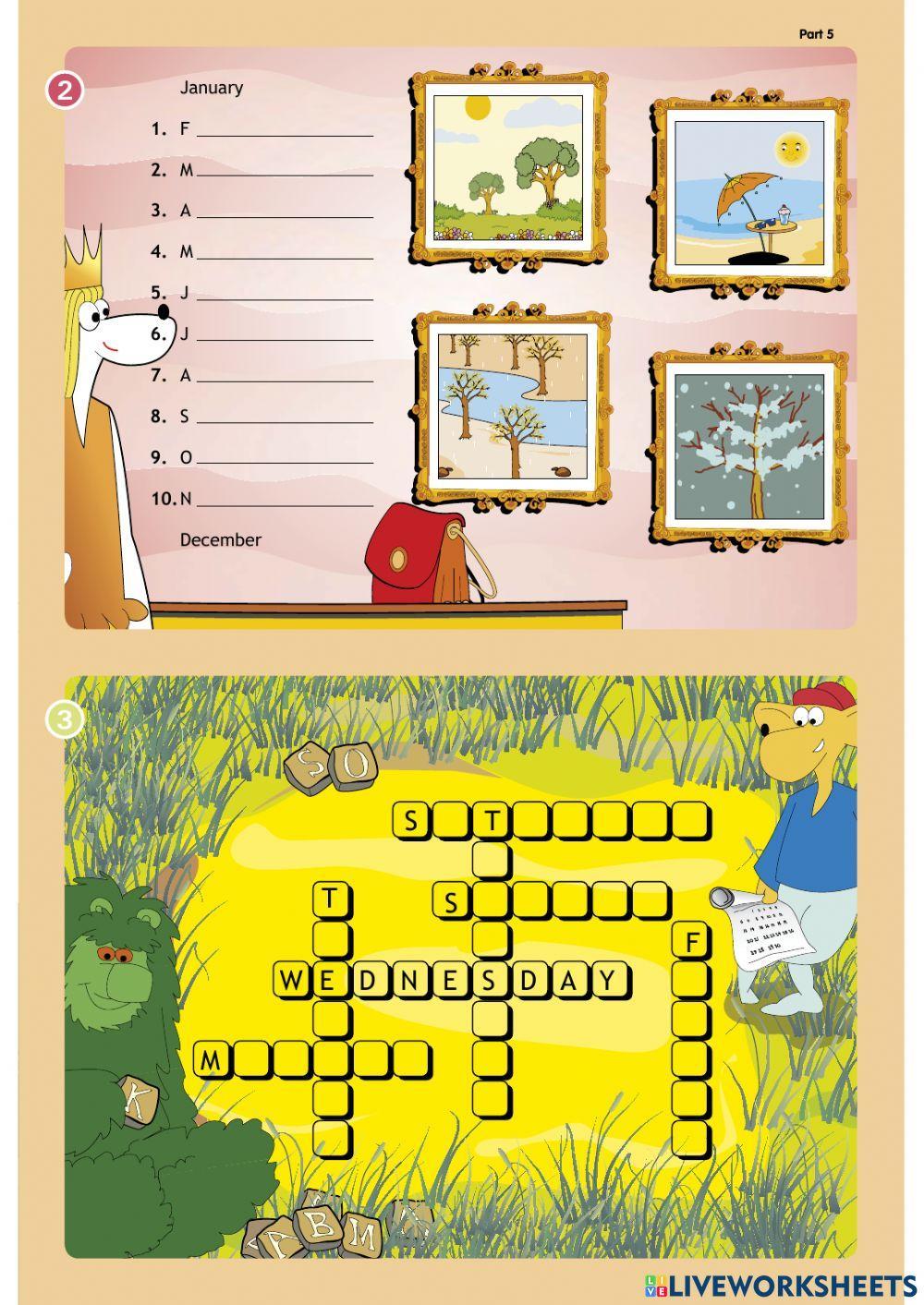 Muzzy in Gondol… | Free Interactive Worksheets | 1902020