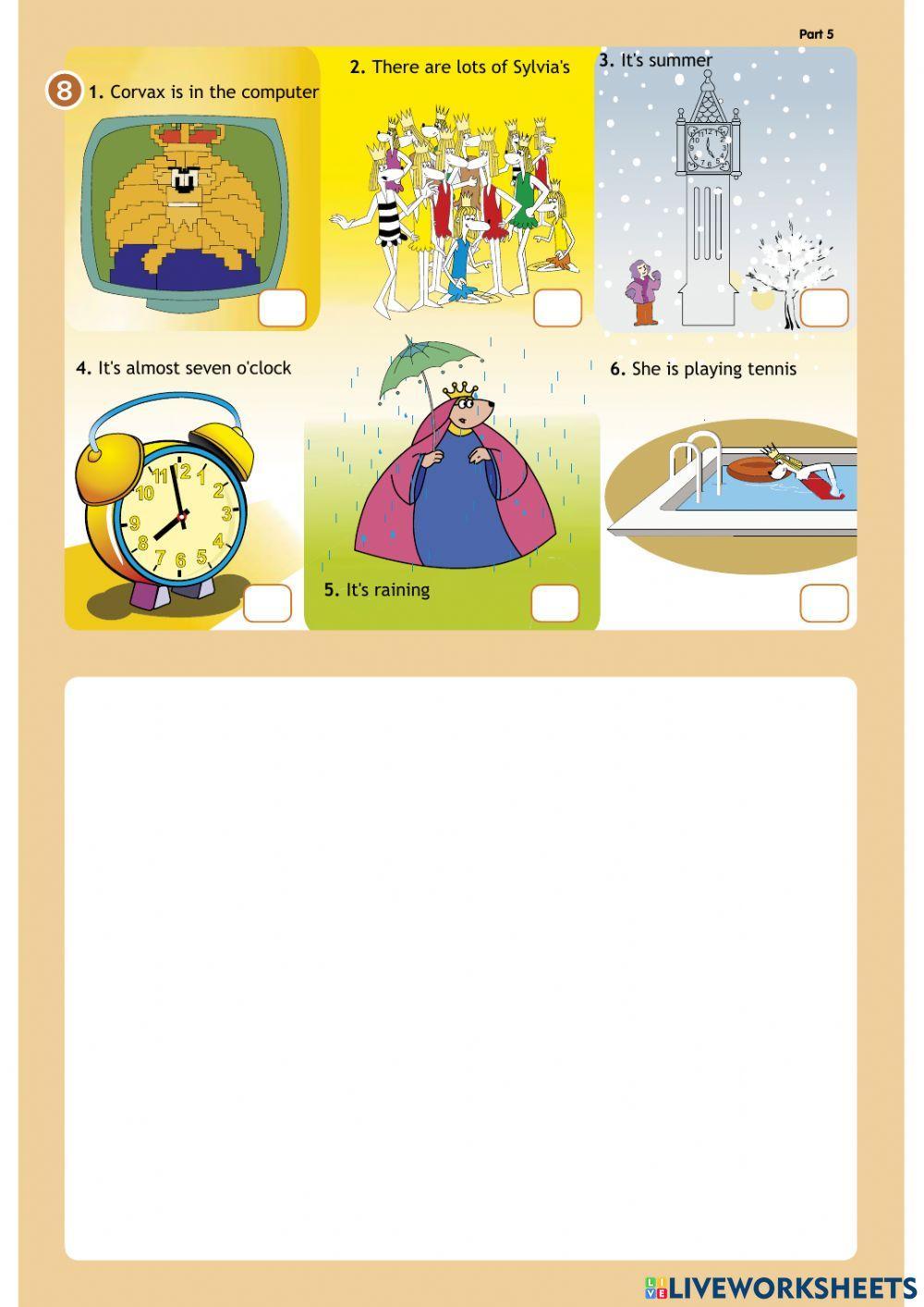 Muzzy in Gondol… | Free Interactive Worksheets | 1902020