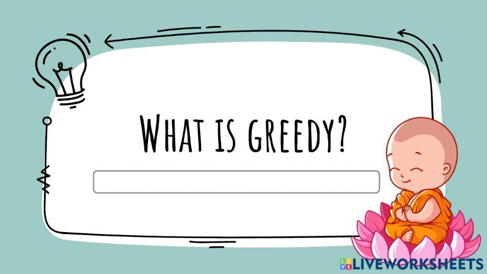 Greedy Boy online exercise for | Live Worksheets