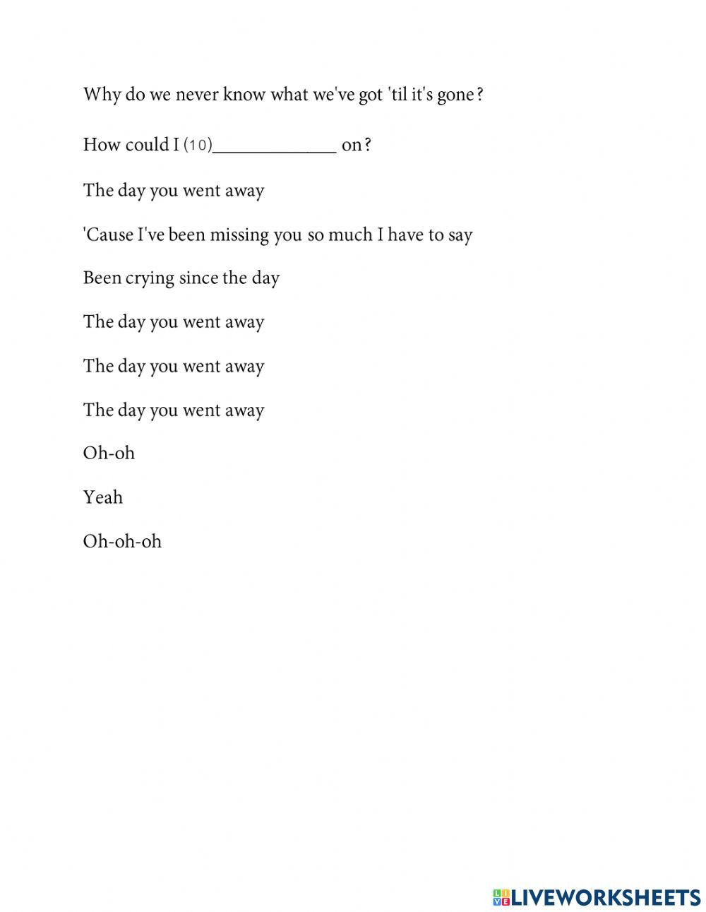 Listening to music activity for Grade9 | Live Worksheets