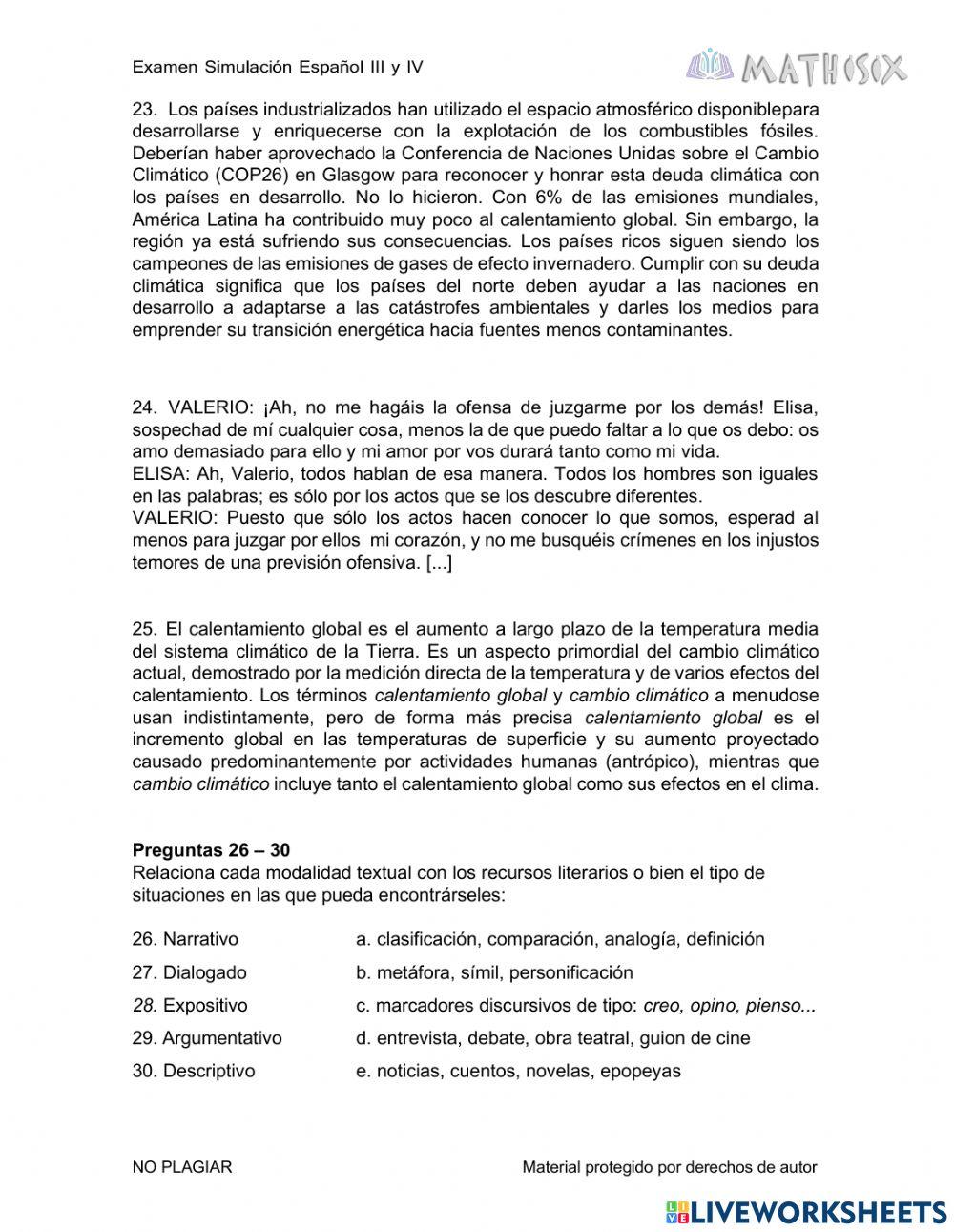 SIMULACIÓN 2 (U… | Free Interactive Worksheets | 2756986