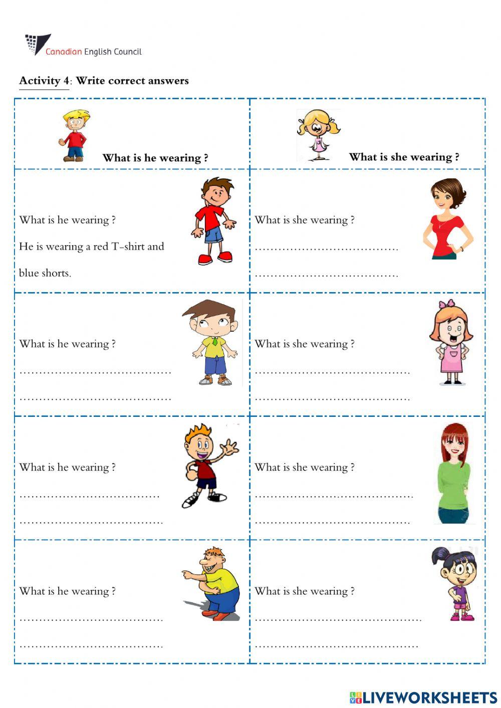 KINDERGARTEN 4 - WRITING TEST 3 online exercise for | Live Worksheets