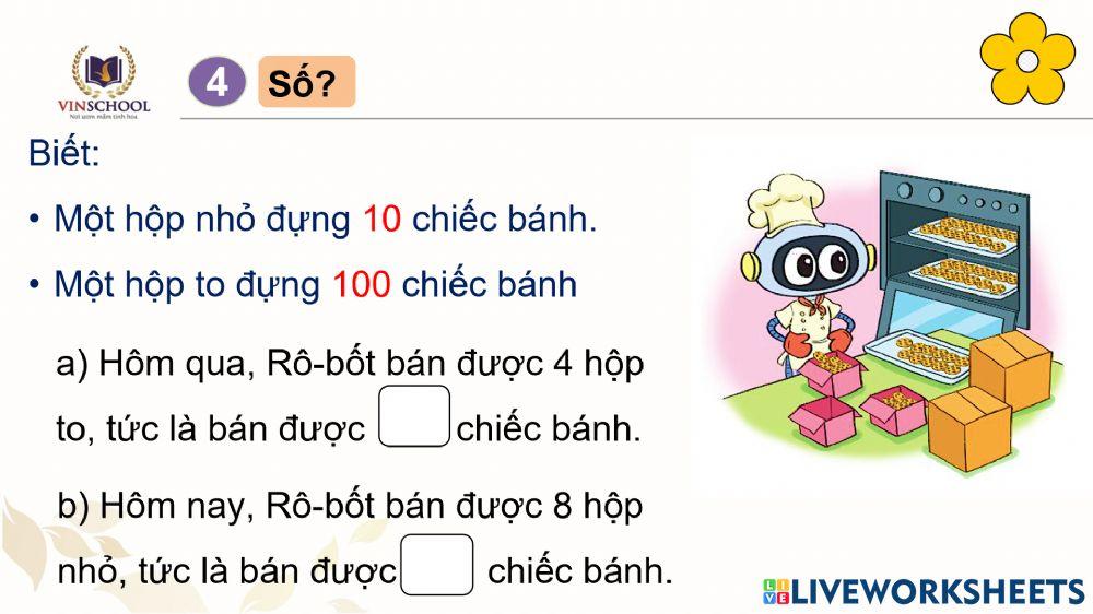 Bai tap 4 interactive activity for 2 | Live Worksheets