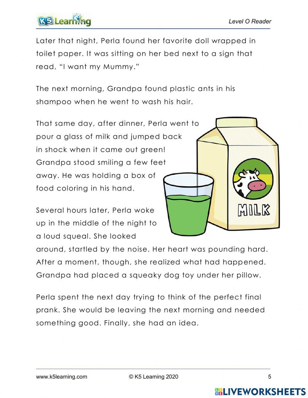 1904571 | Grade 3 - reading activity | Claire De Belen