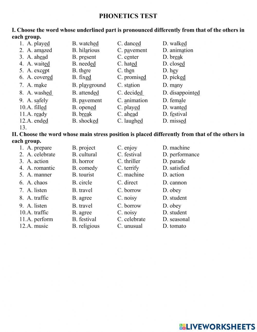 PHONETICS-GRADE… | Free Interactive Worksheets | 2758659