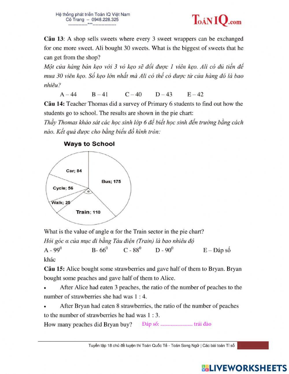G4 - Topic 2 worksheet | Live Worksheets