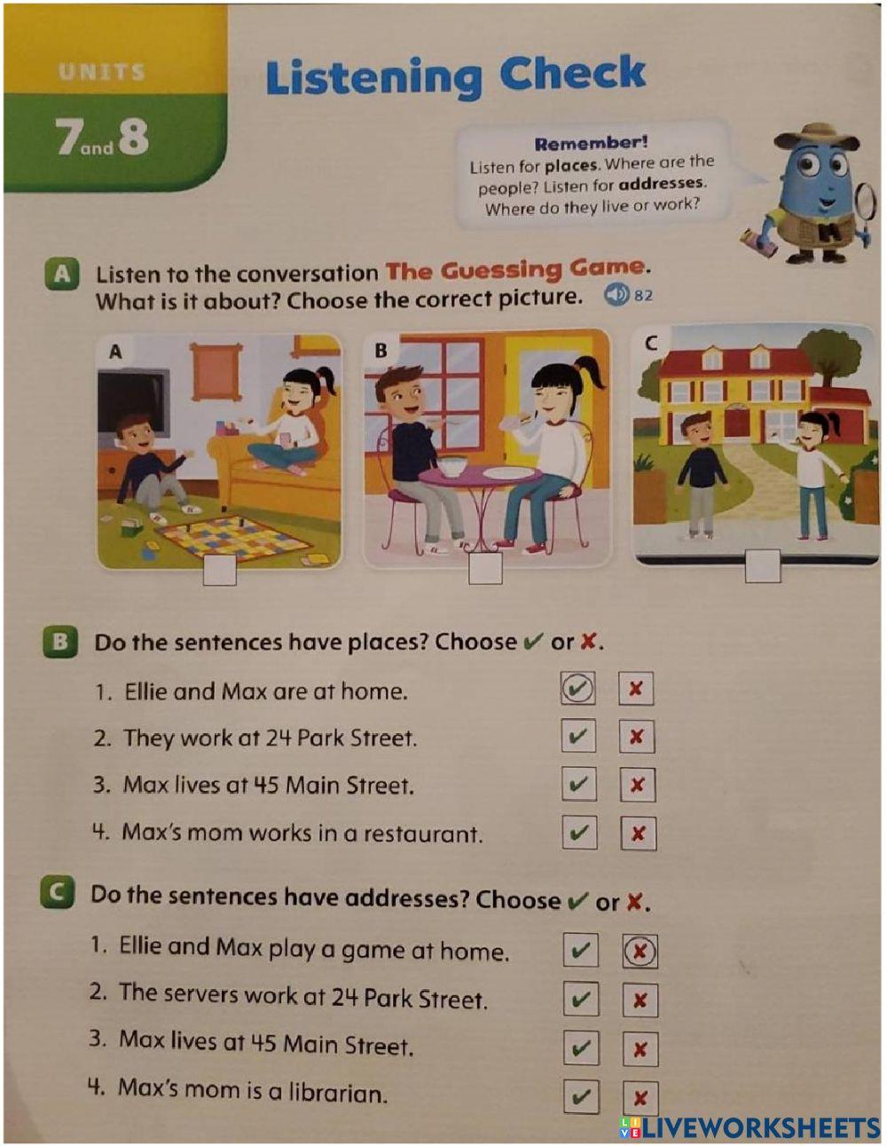 Listening with Speaking 2 page 58 59 online exercise for | Live Worksheets