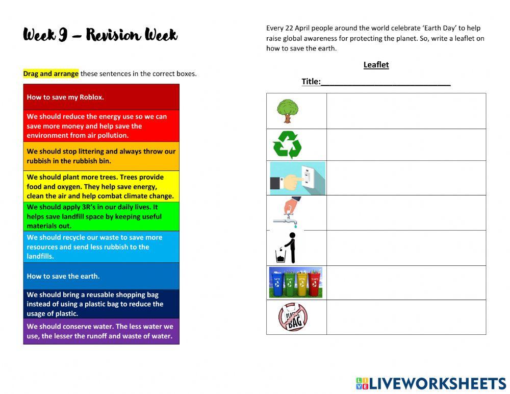 PSR Leaflet | Free Interactive Worksheets | 1906049