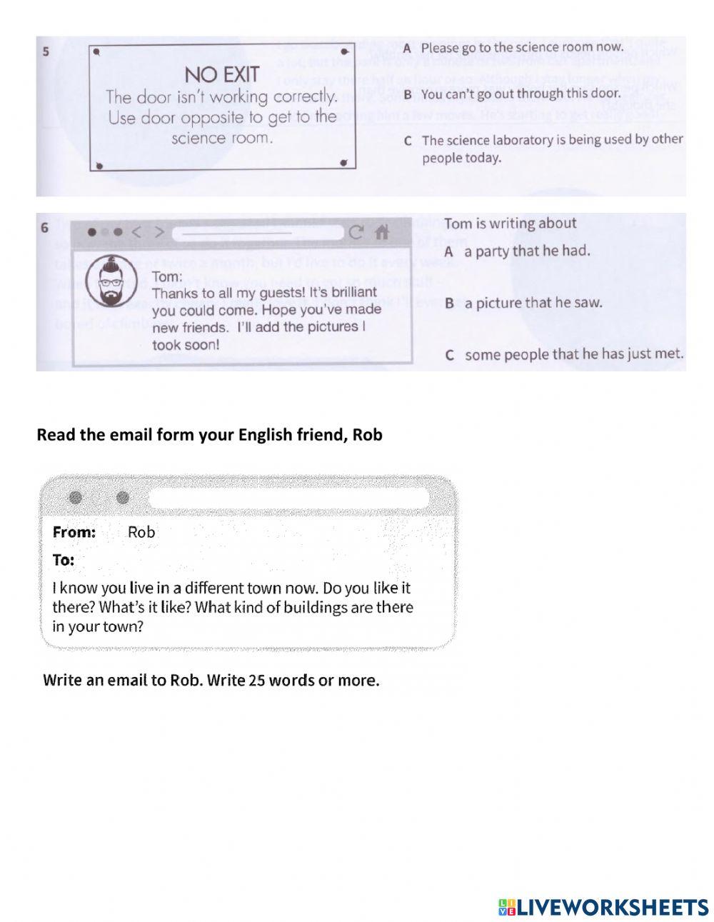 Complete ket - … | Free Interactive Worksheets | 1906381