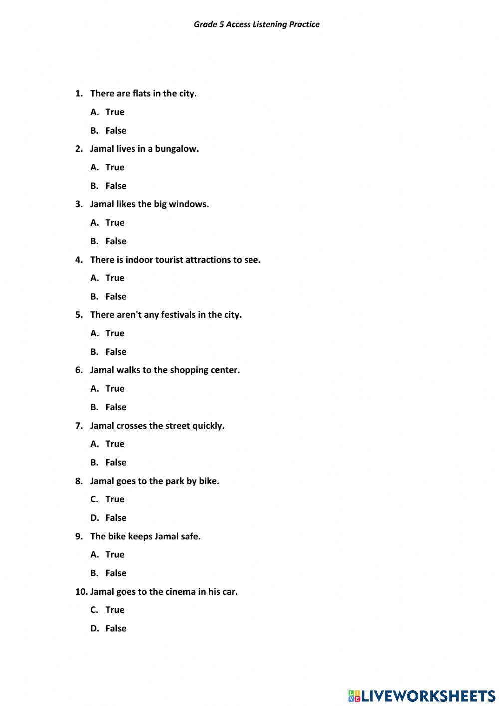 Listening Practice Online Exercise For 6 Live Worksheets listening-practice-online-exercise-for-6-live-worksheets