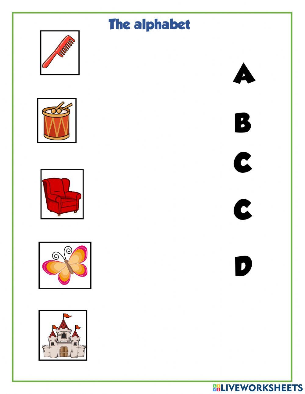 The alphabet 1844393 | andreaalvarado | Live Worksheets