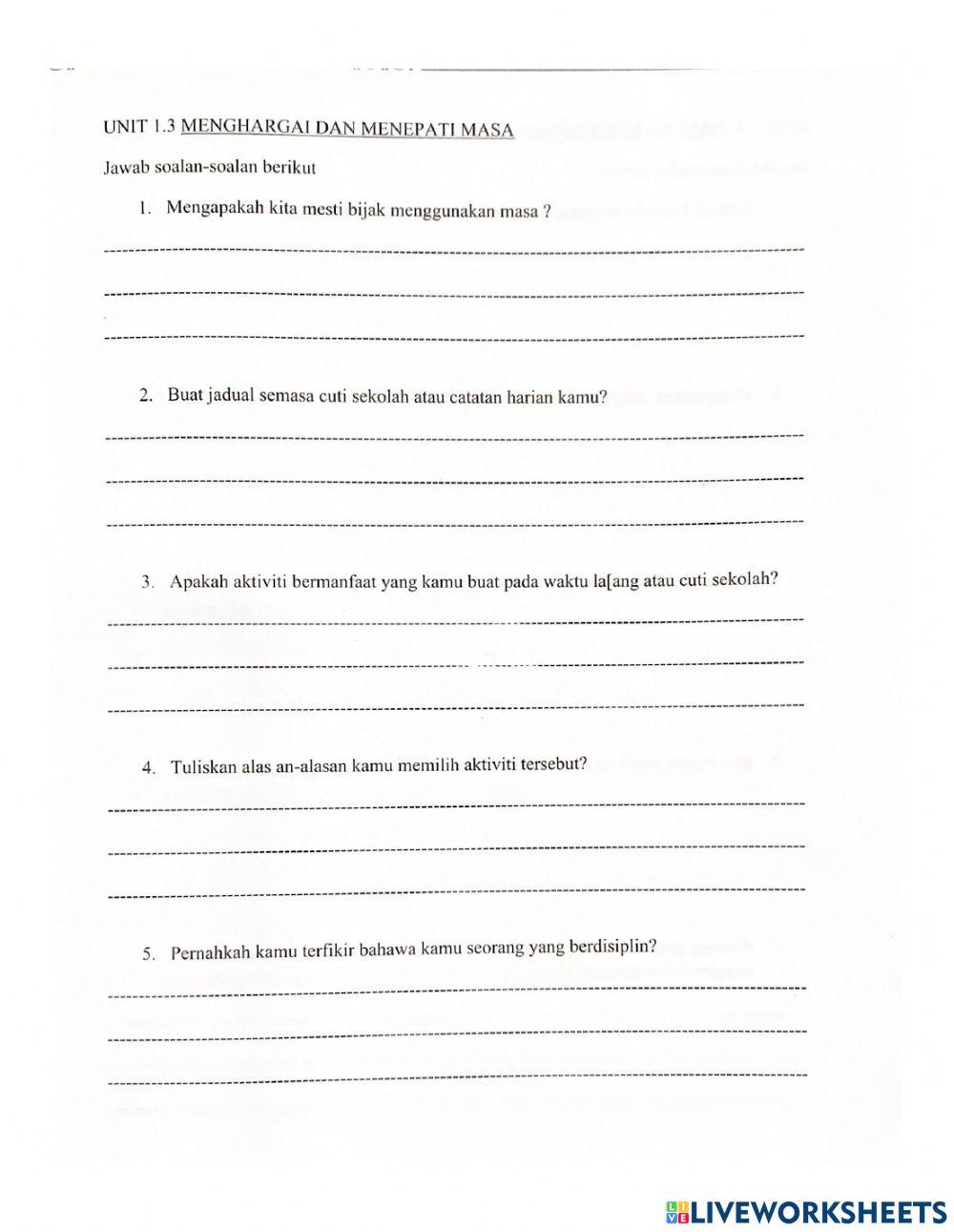 MINGGU 5 ( RUJUK BUKU TEKS MIB MS. 18 HINGGA 22) UNIT 1.3 MENGHARGAI ...