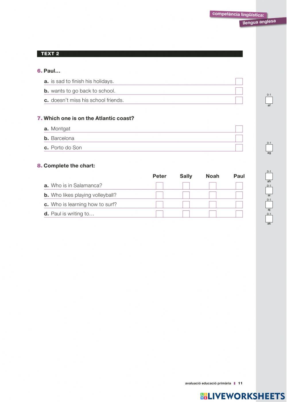 Cbp reading 12b worksheet | Live Worksheets