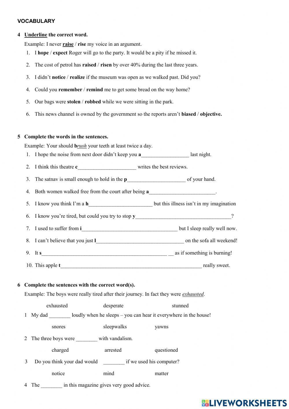 B2 grammar and … | Free Interactive Worksheets | 1845297
