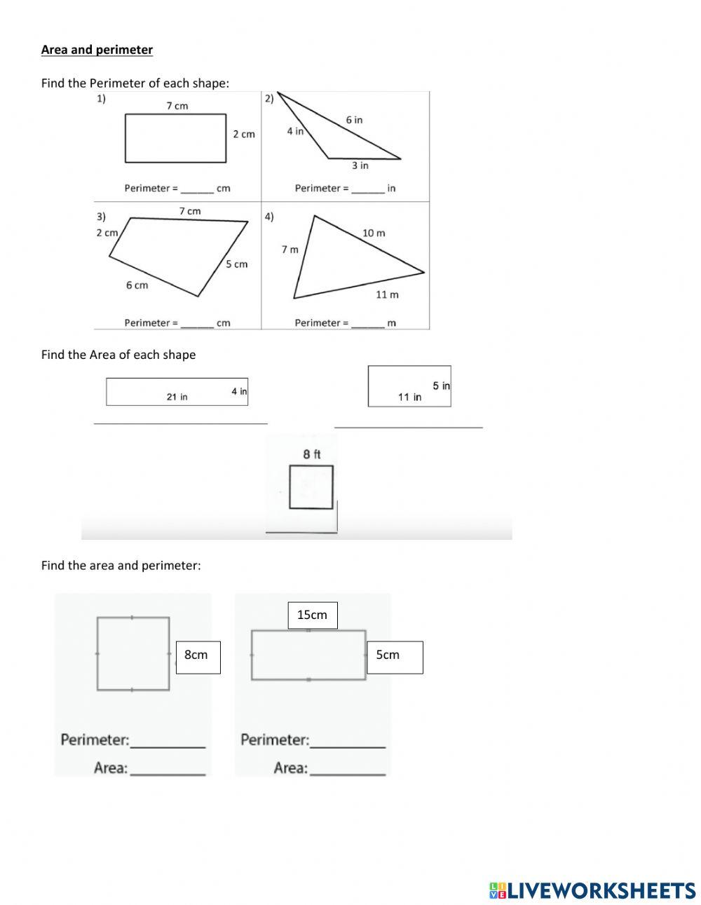 Math exam online exercise for 3 | Live Worksheets
