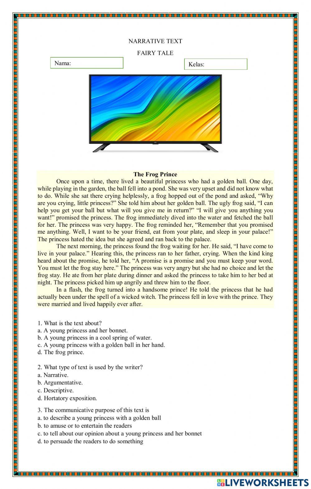 LKPD Narrative … | Free Interactive Worksheets | 1845481