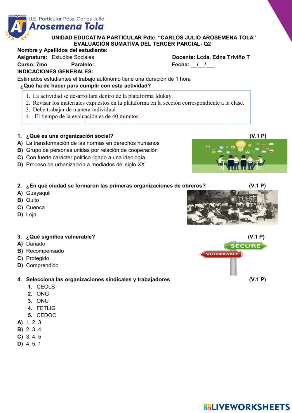 7mo online activity | Live Worksheets