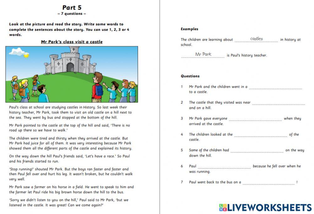 flyers 5 online exercise for | Live Worksheets