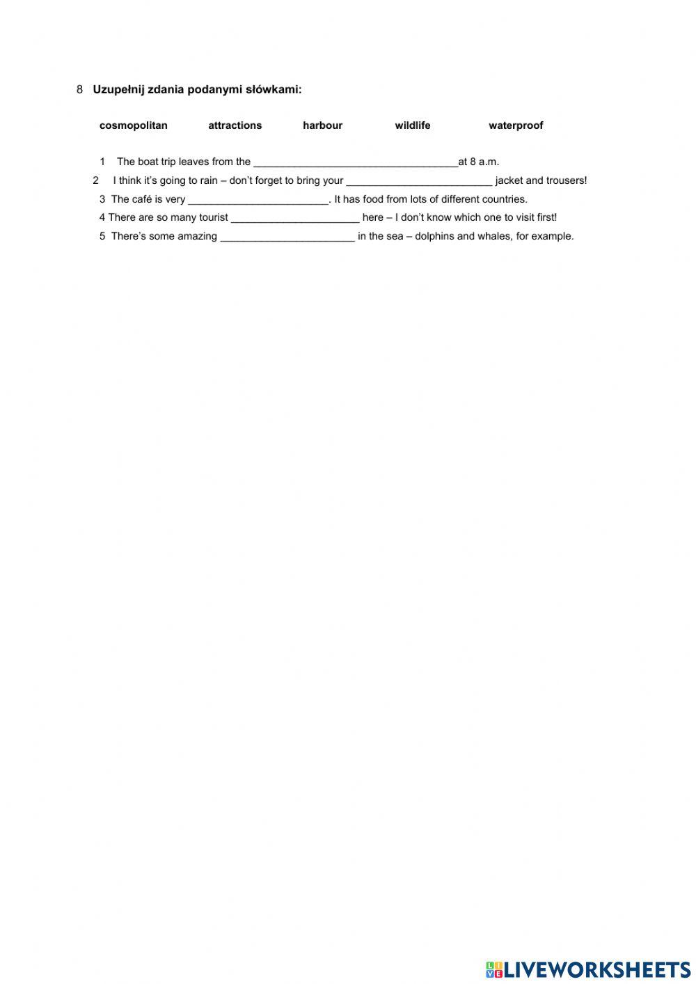 vision2 unit 3 kart 2B online exercise for | Live Worksheets