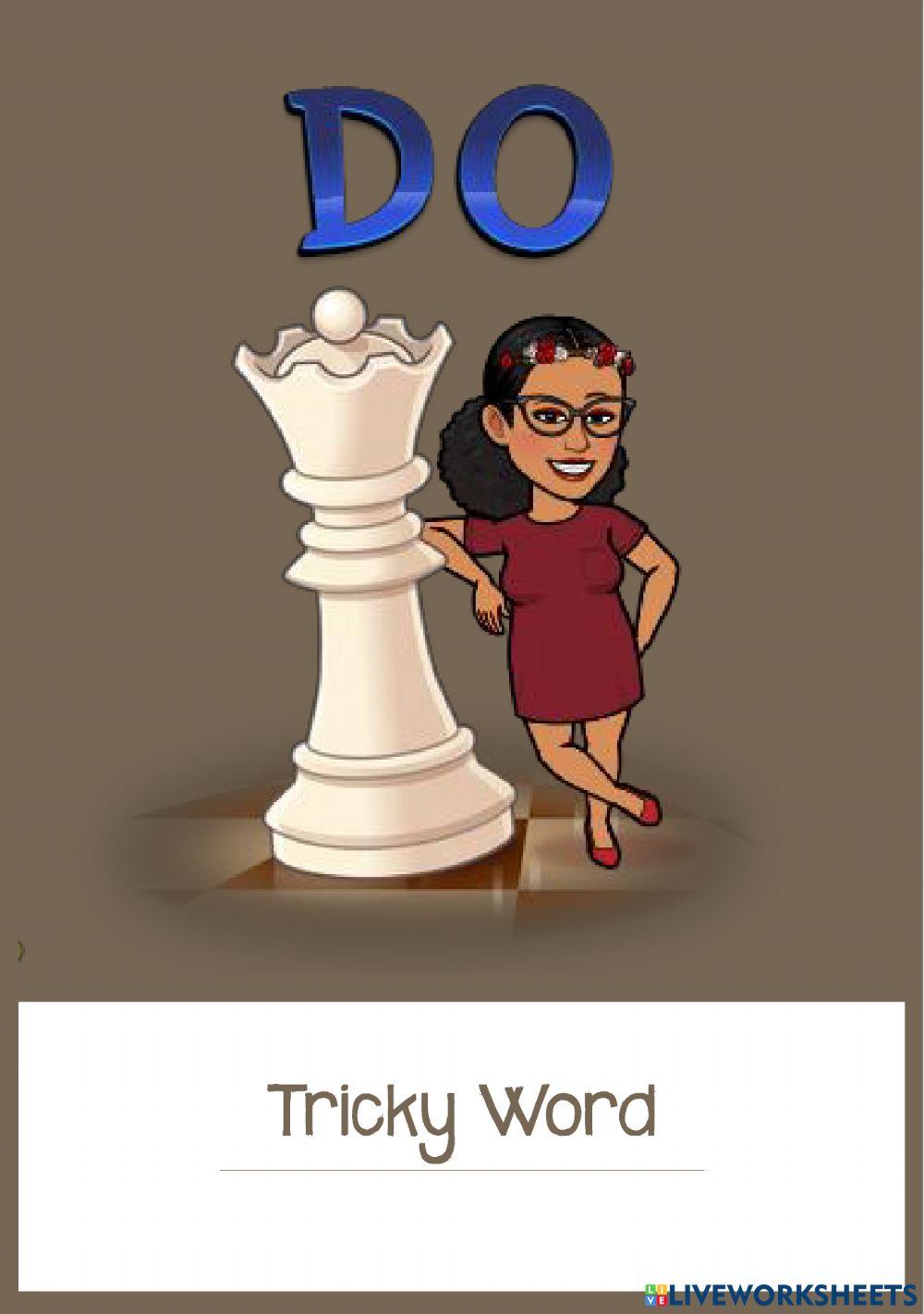 Tricky Word 'do' worksheet | Live Worksheets