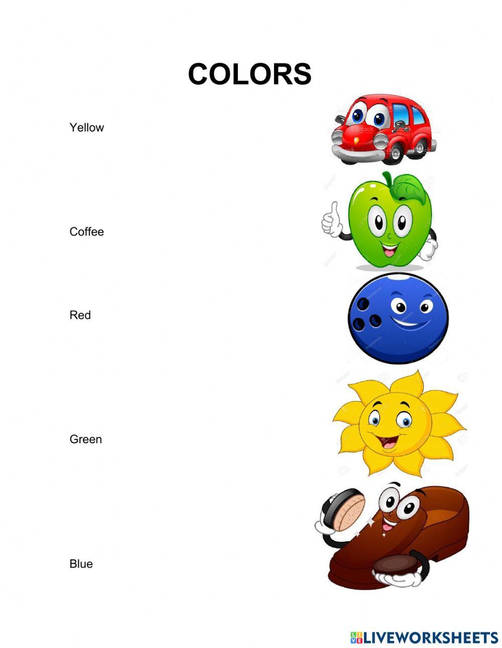Colors online exercise for Preescolar | Live Worksheets