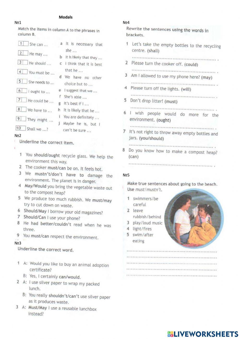 Modals | VictoriaPechnikova | Live Worksheets