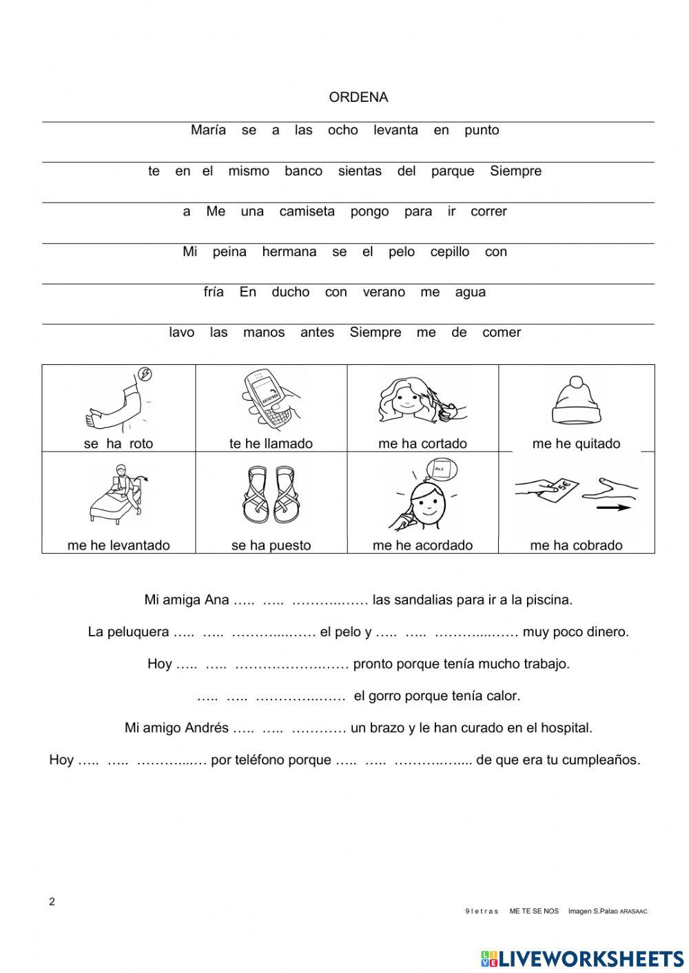 Me te se | Free Interactive Worksheets | 1847548