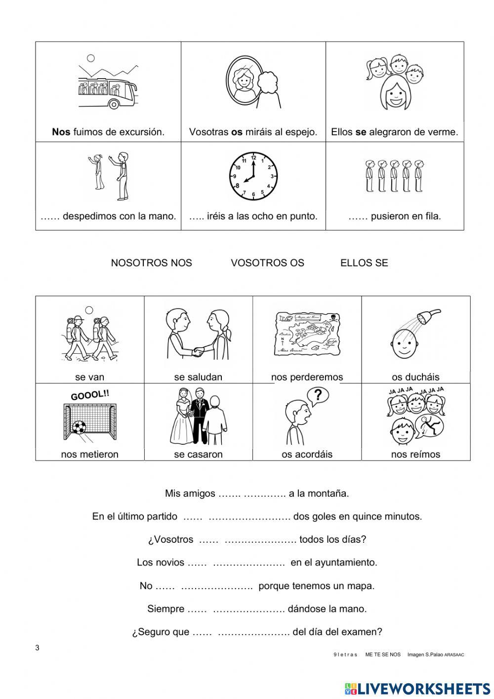 Me te se | Free Interactive Worksheets | 1847548