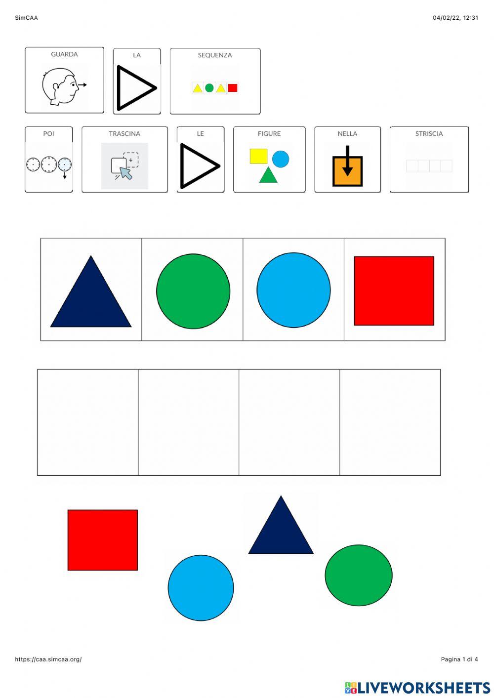 Figure geometriche interactive worksheet | Live Worksheets