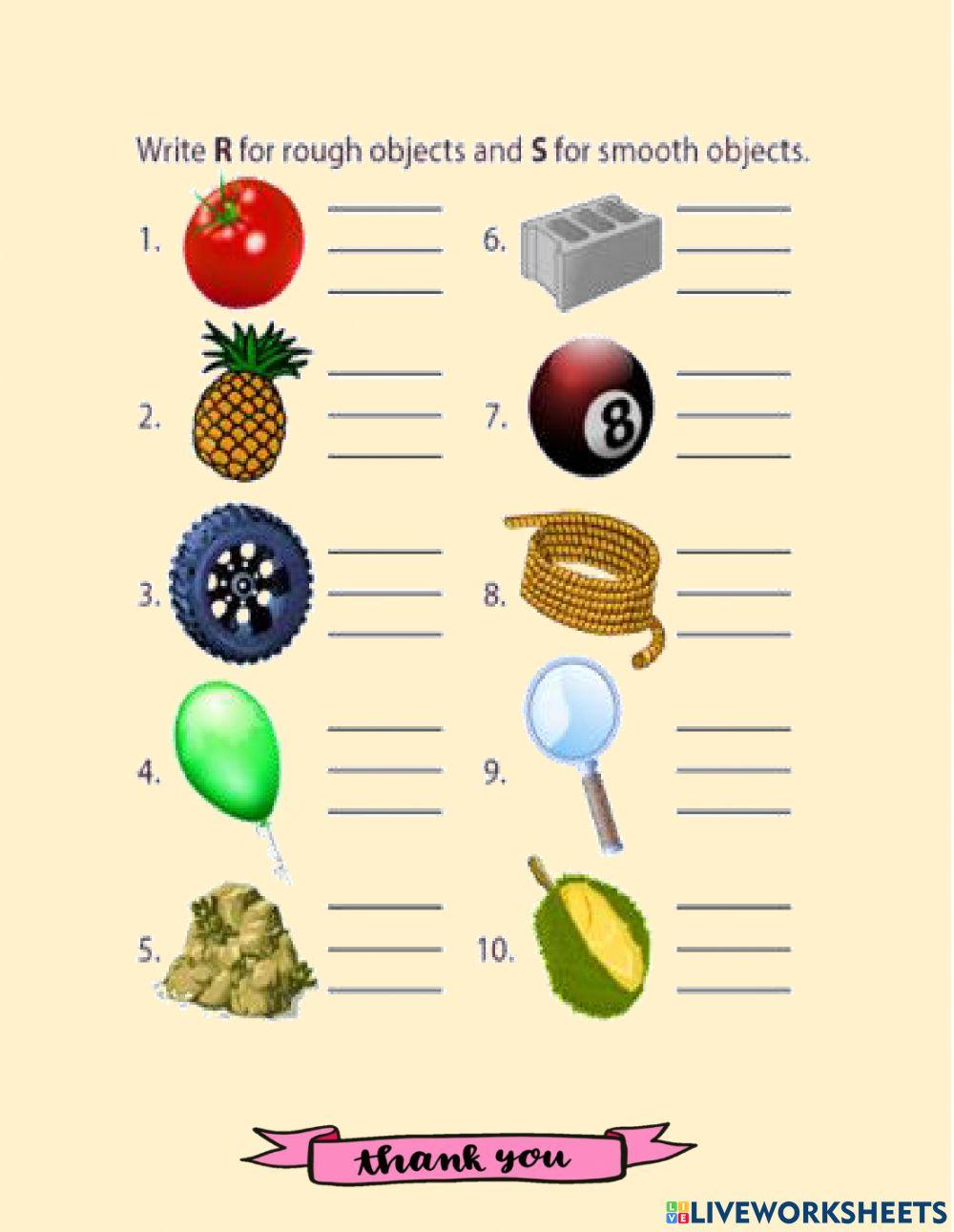 rough objects and smooth objects