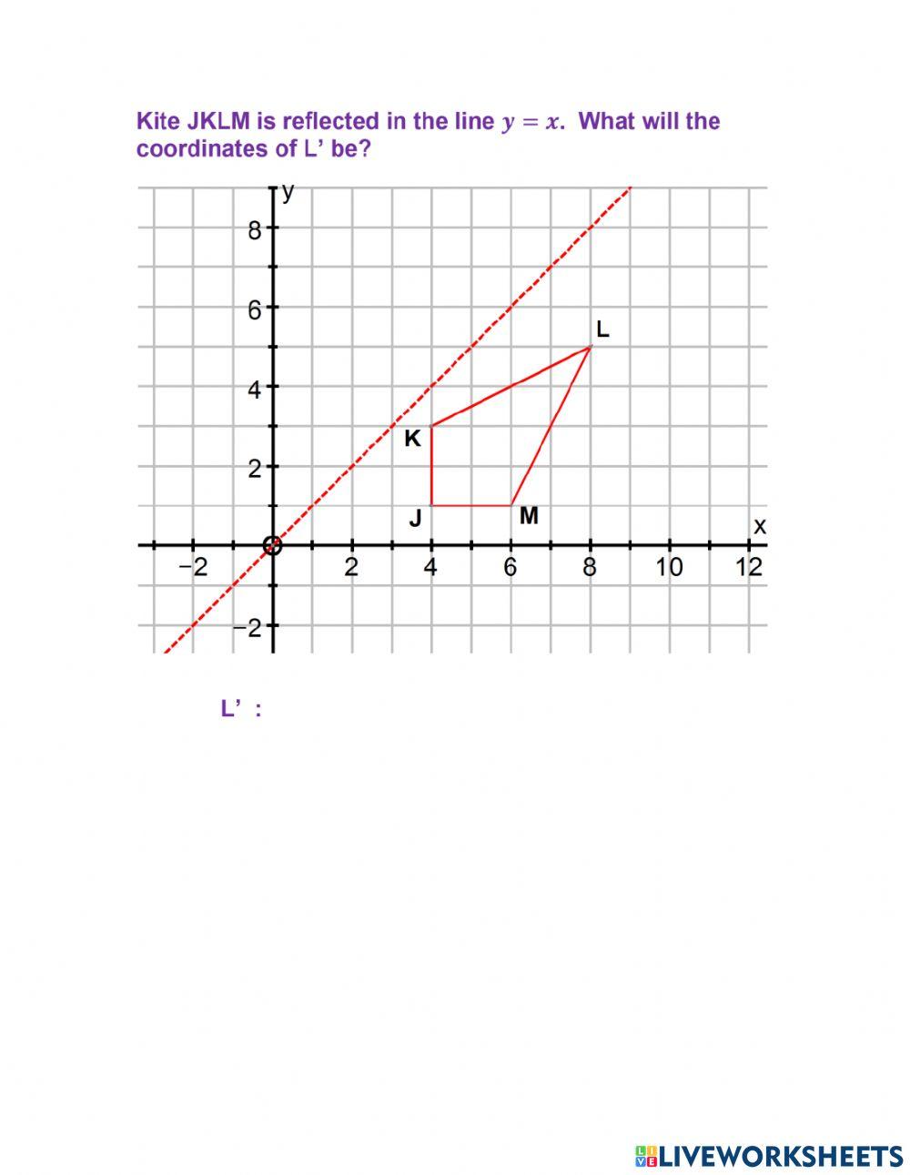 Translation and Reflection Quiz online exercise for | Live Worksheets