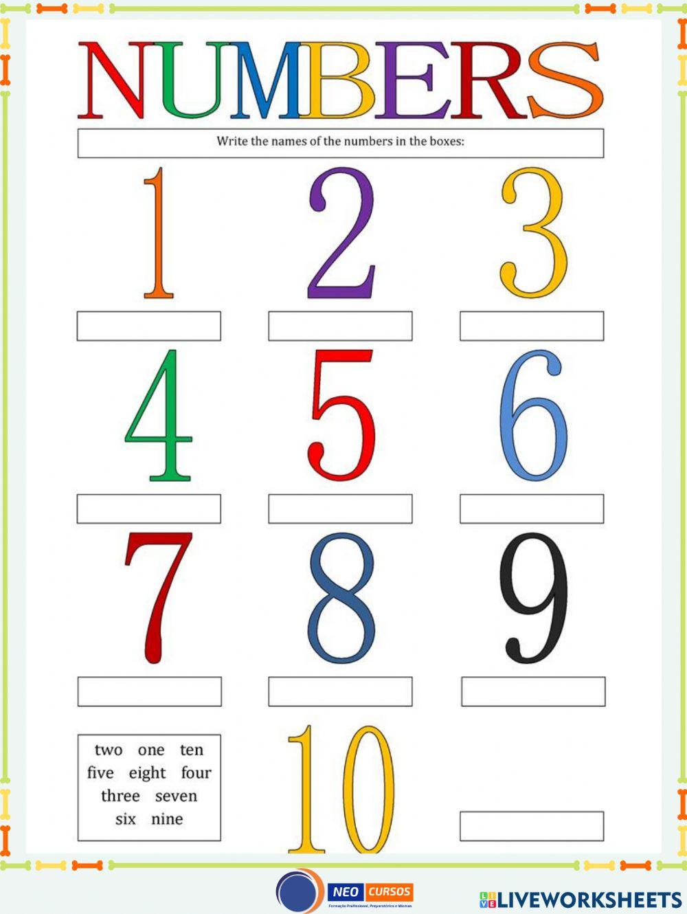 Numbers online exercise for grade 6 | Live Worksheets