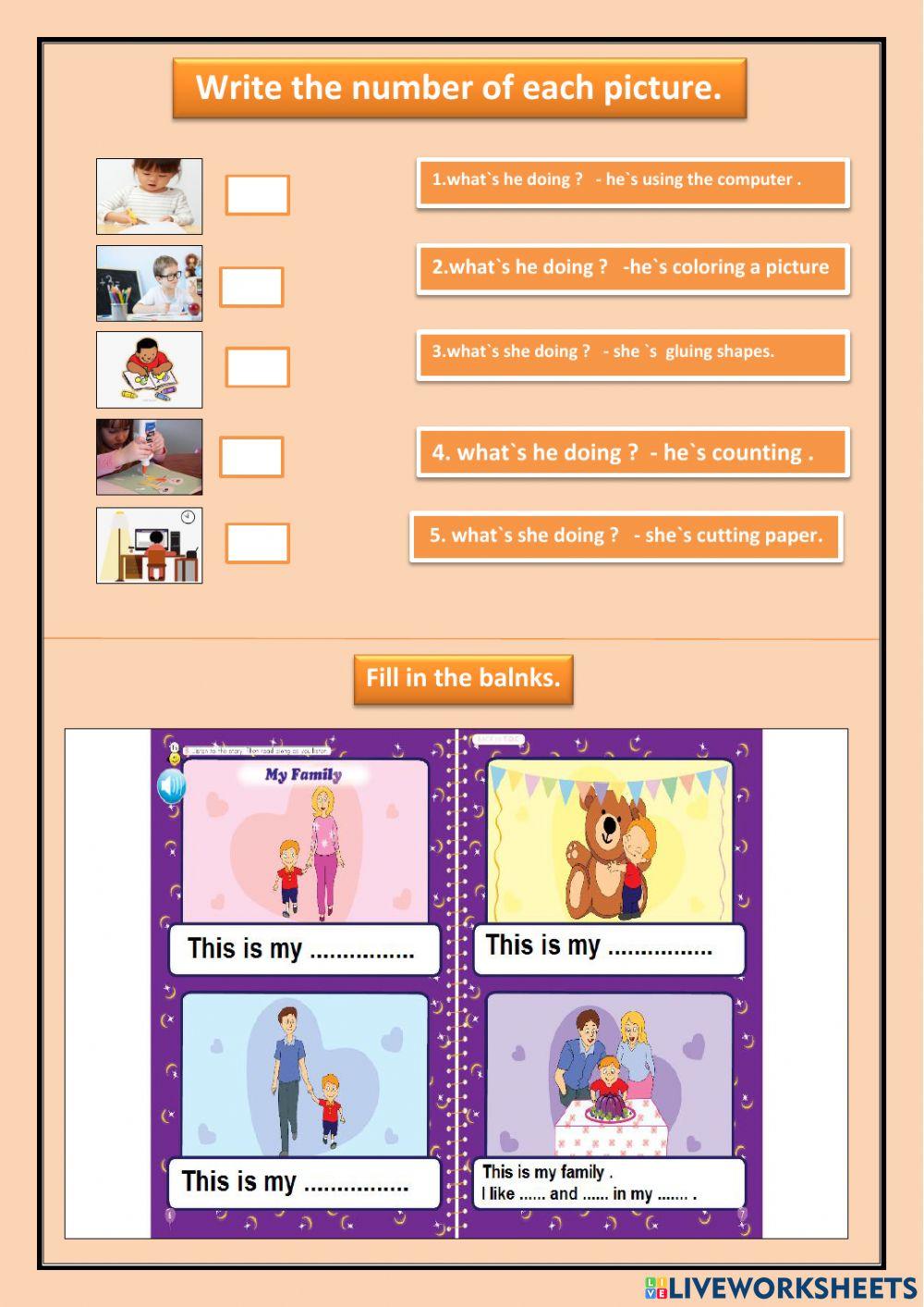 Words online exercise for 3 | Live Worksheets