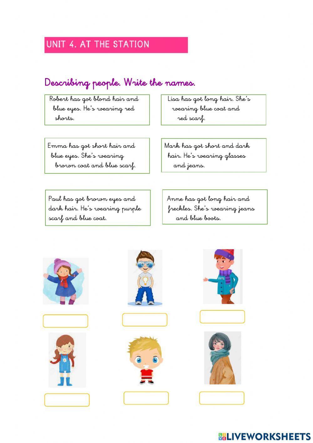 At the station online pdf worksheet for 2º | Live Worksheets