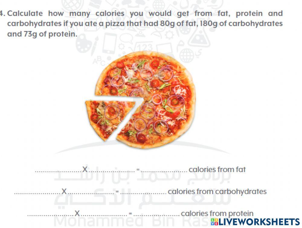 calories online exercise for | Live Worksheets