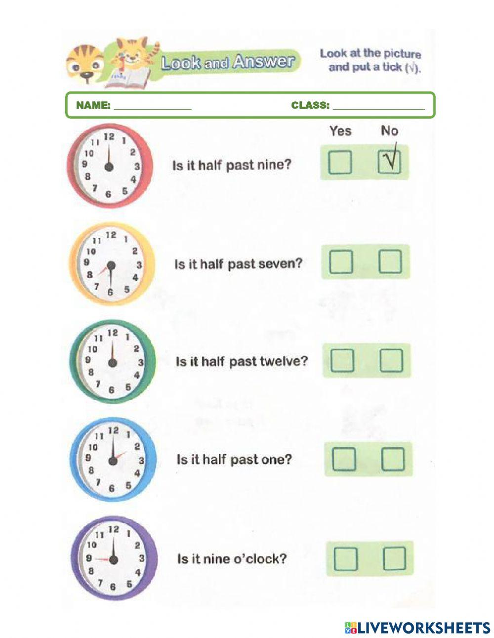Look and Answer - Time 5294052 | Novita Dwi N Rosnandi