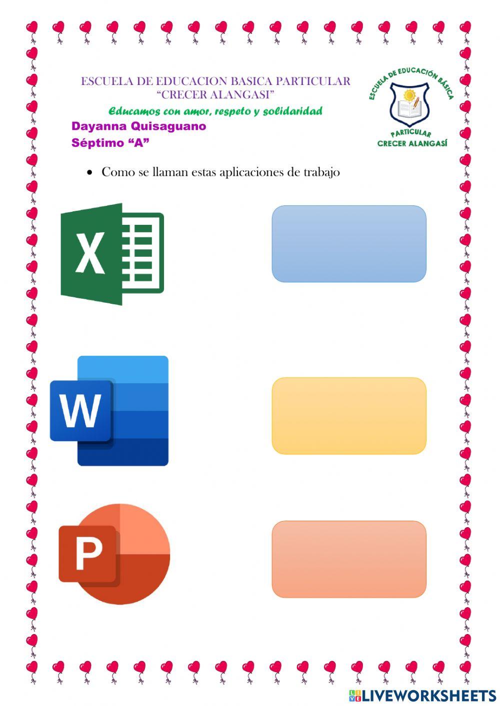 Computacion online exercise for Primaria | Live Worksheets