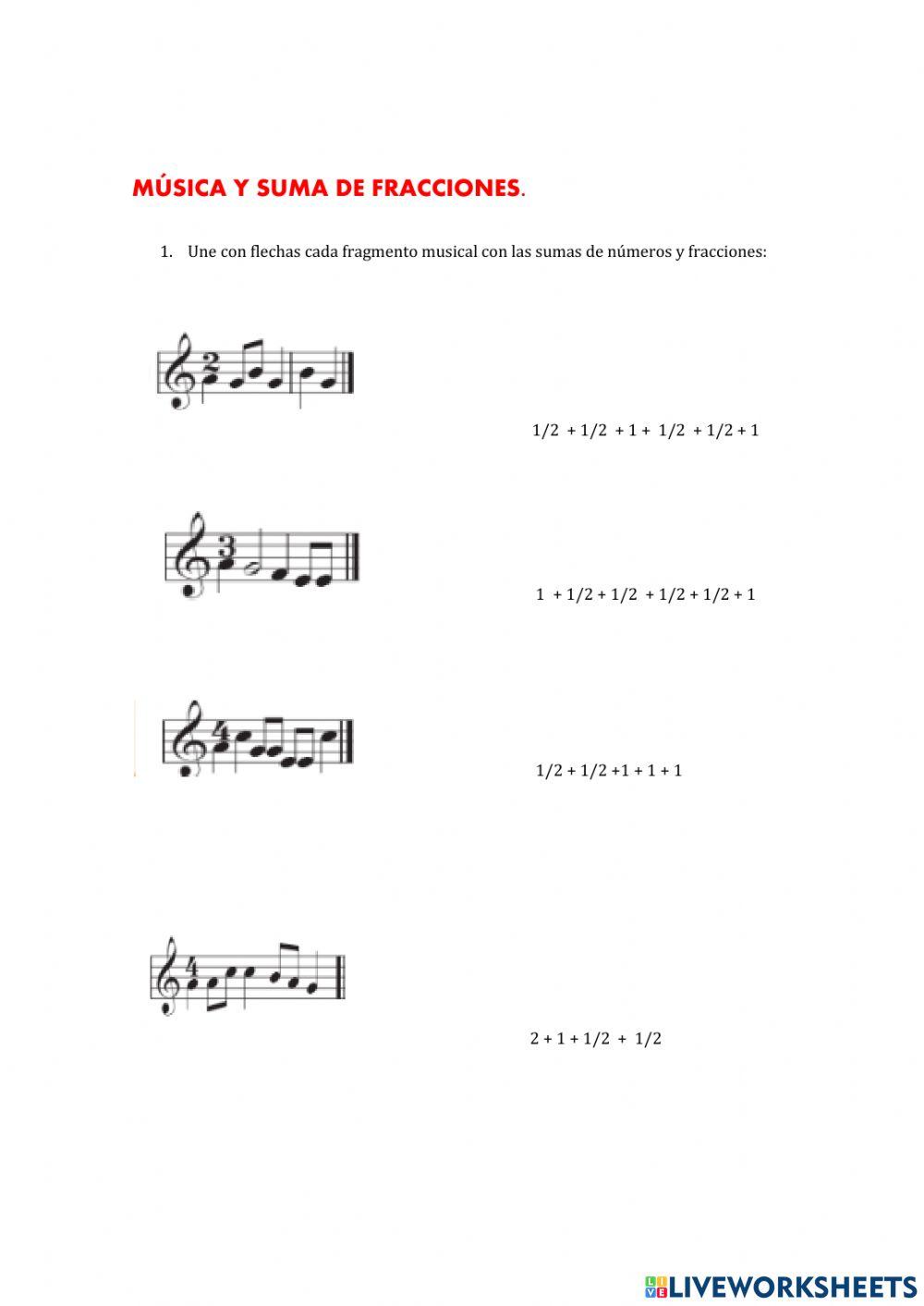 Ritmo y matemát… | Free Interactive Worksheets | 1851727