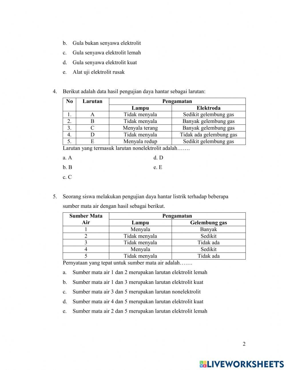Soal Tes | Free Interactive Worksheets | 1852157