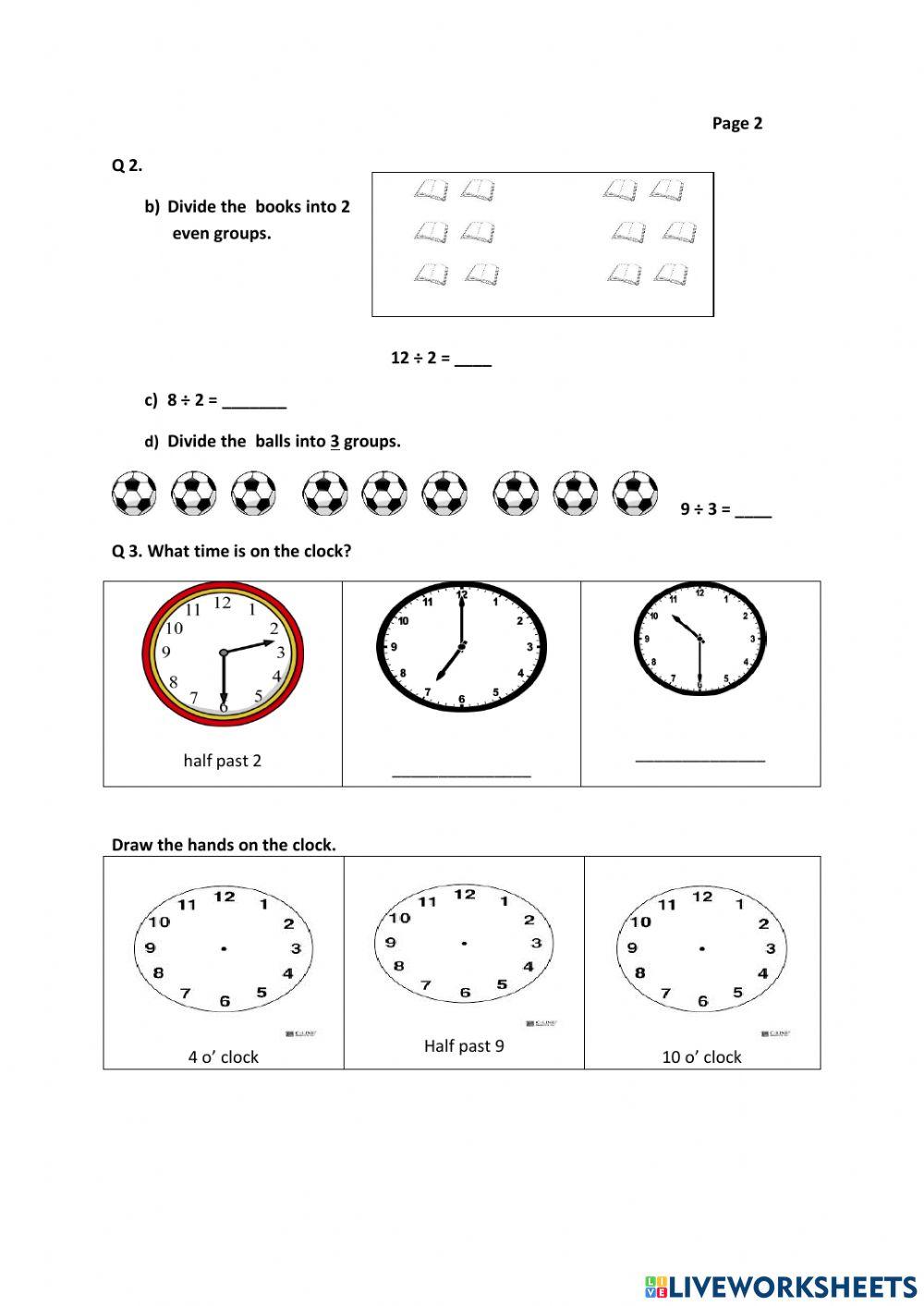 P1 Math Pre-Final Test 1852786 | JordanKerr17 | Live